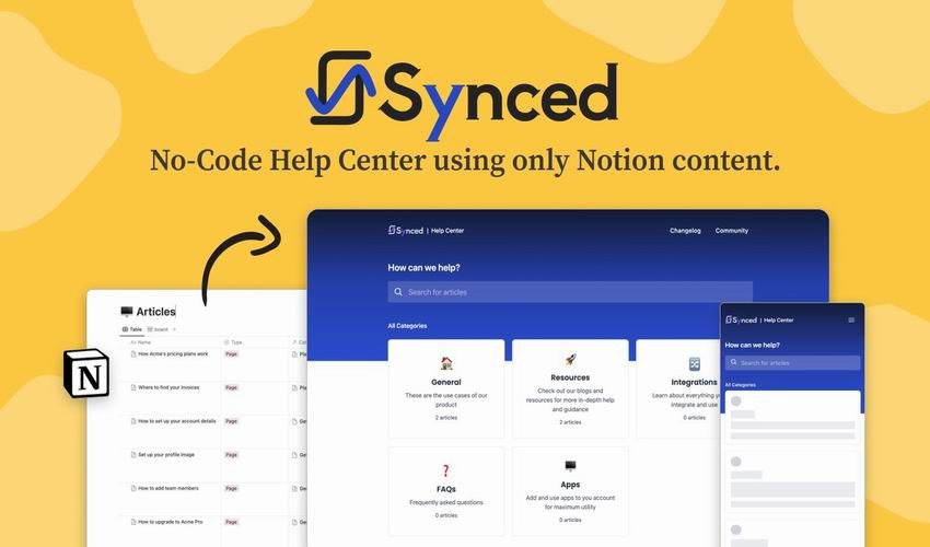 Synced.so Lifetime Deal $69 & Review - Easy Knowledge Base from Your Notion Docs | Appsumo