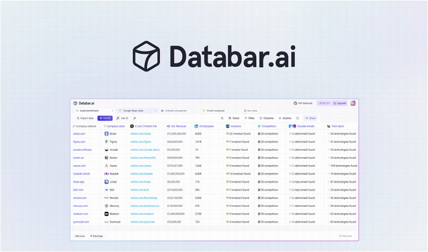 Databar Lifetime Deal $39 & Review - AI scraper & data enrichment tool | Appsumo