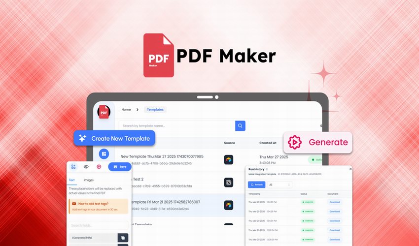 The PDF Maker Lifetime Deal - Automate document creation | LIFETIMEDEALHUB